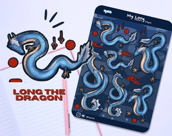 Chinese Dragon, Dragon Sticker, Dragon Decoration, Laptop Sticker ...