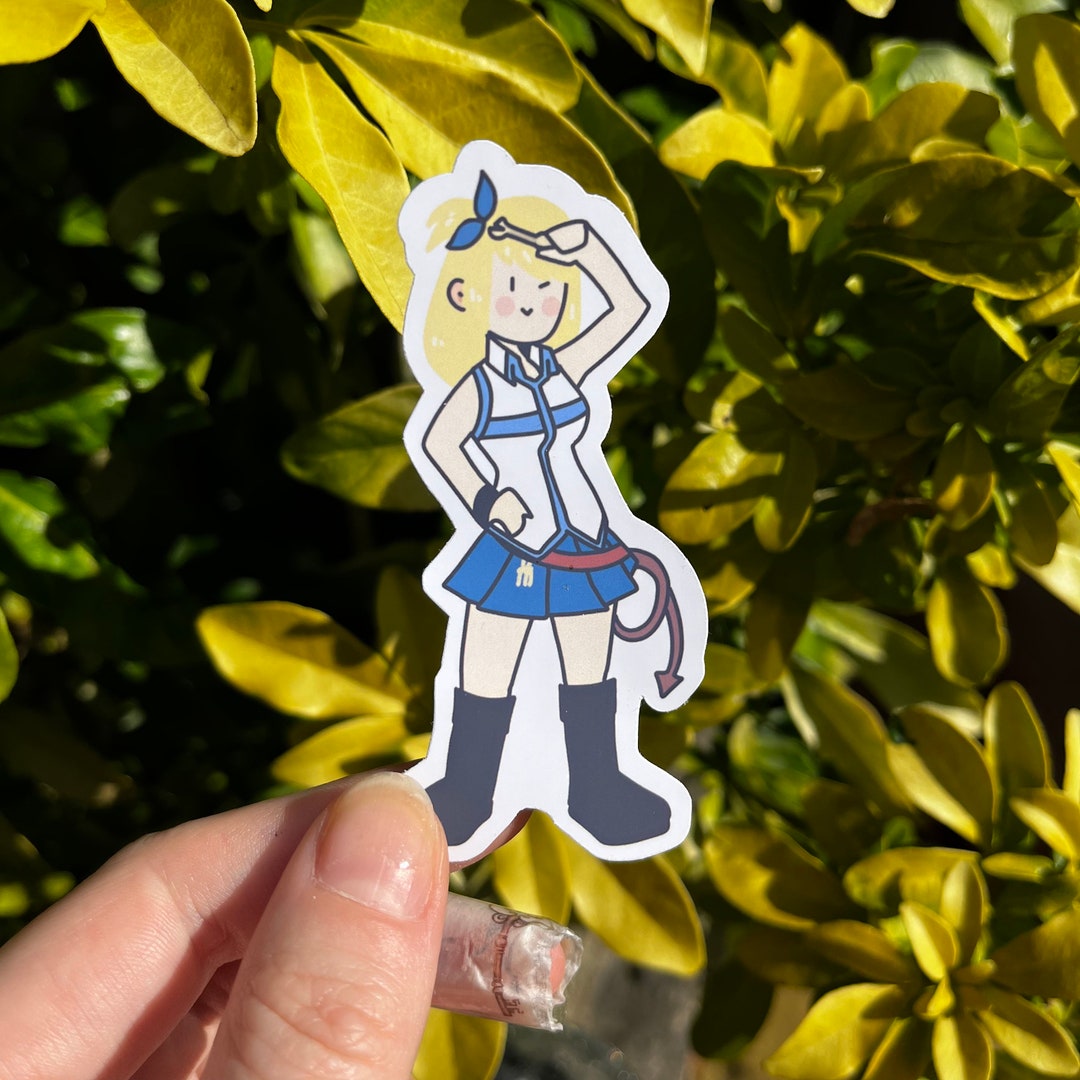 Cute Fairy Anime Sticker: Lucy Heatfilia Laptop Sticker, Vinyl Sticker ...