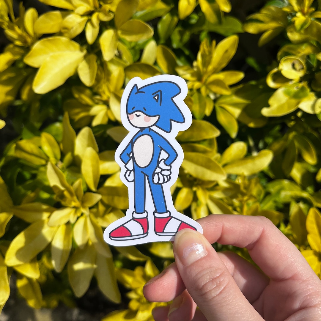 Cute Hedgehog Cartoon Sticker: Sonic Laptop Sticker, Vinyl Sticker - Etsy