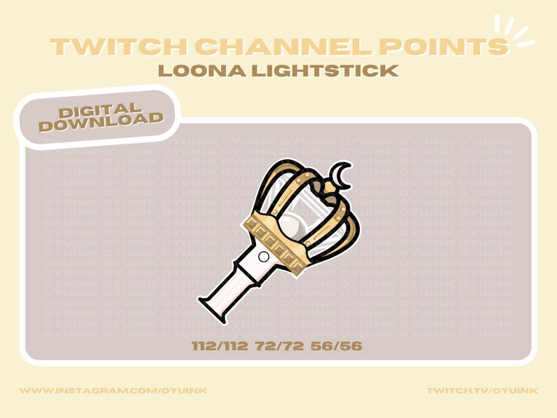 Kpop Lightstick Loona: Channel Point for Twitch, Emote, Twitch Art ...