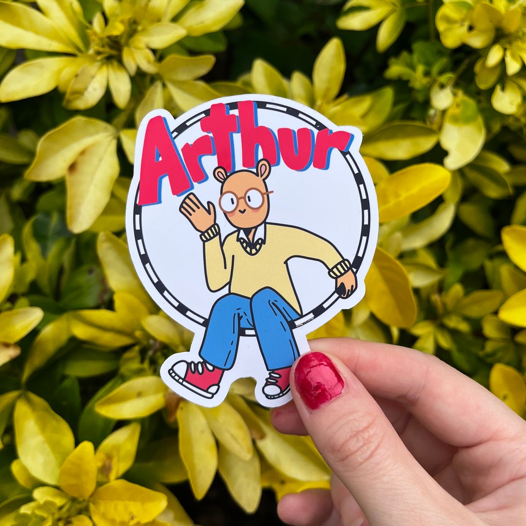 Cute Nostalgic 2000s Cartoon Sticker: Arthur Laptop Sticker, Vinyl ...