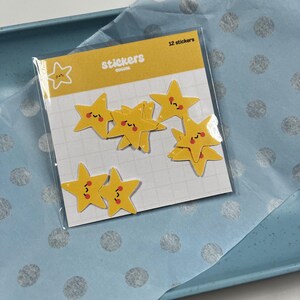 Stationary Pack: Mini Cute Star Sticker Pack, Teacher Stickers, Star ...