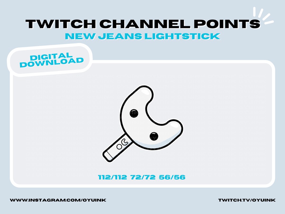 Kpop Lightstick New Jeans: Channel Point for Twitch, Emote, Twitch Art ...