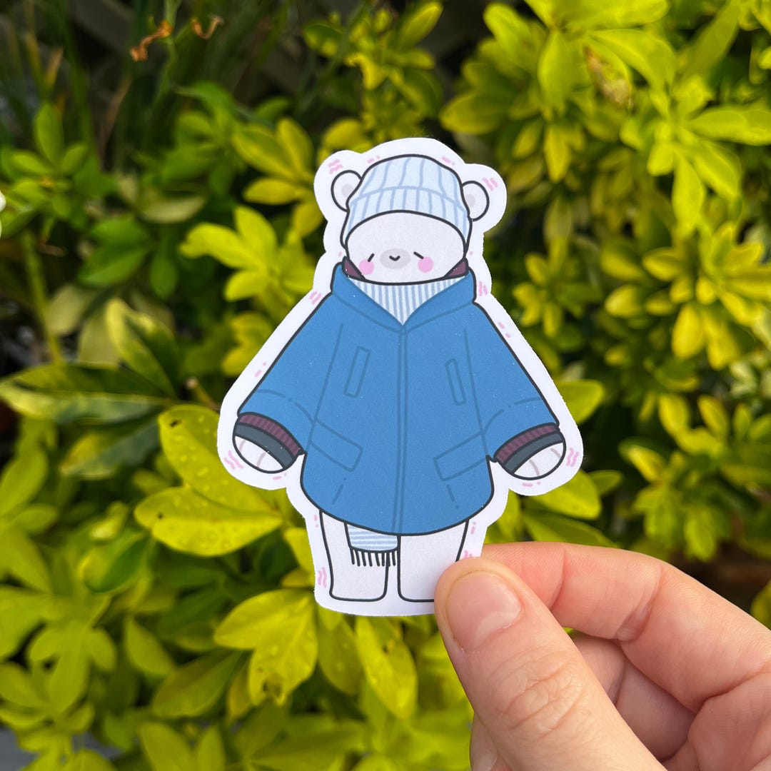 Milkbear Bakery: Cute Milk Bear Cosy Jacket, Winter Sticker, Cosy ...