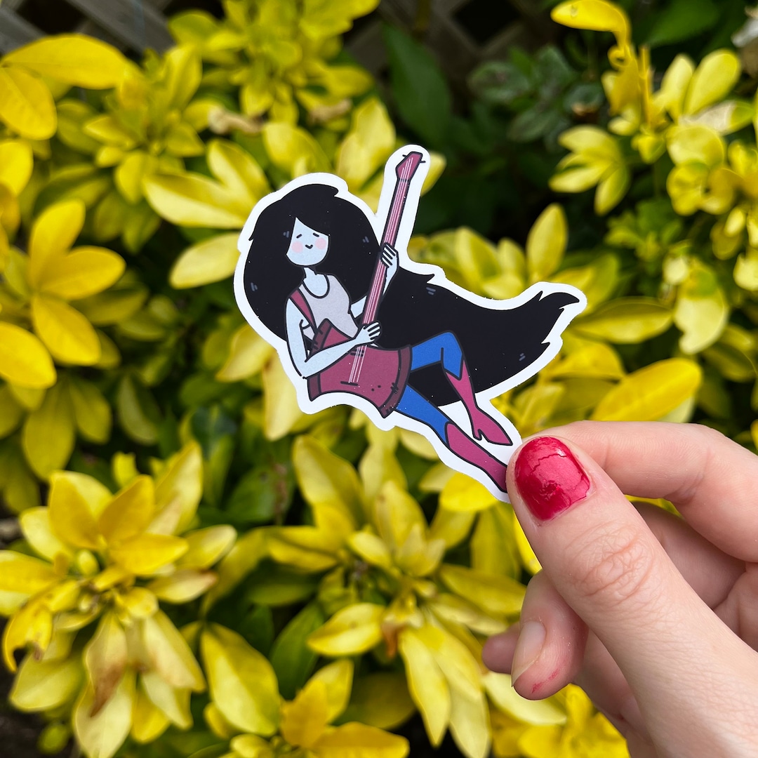 Marceline the Vampire Queen Sticker: Adventure Cartoon, Matt Vinyl - Etsy