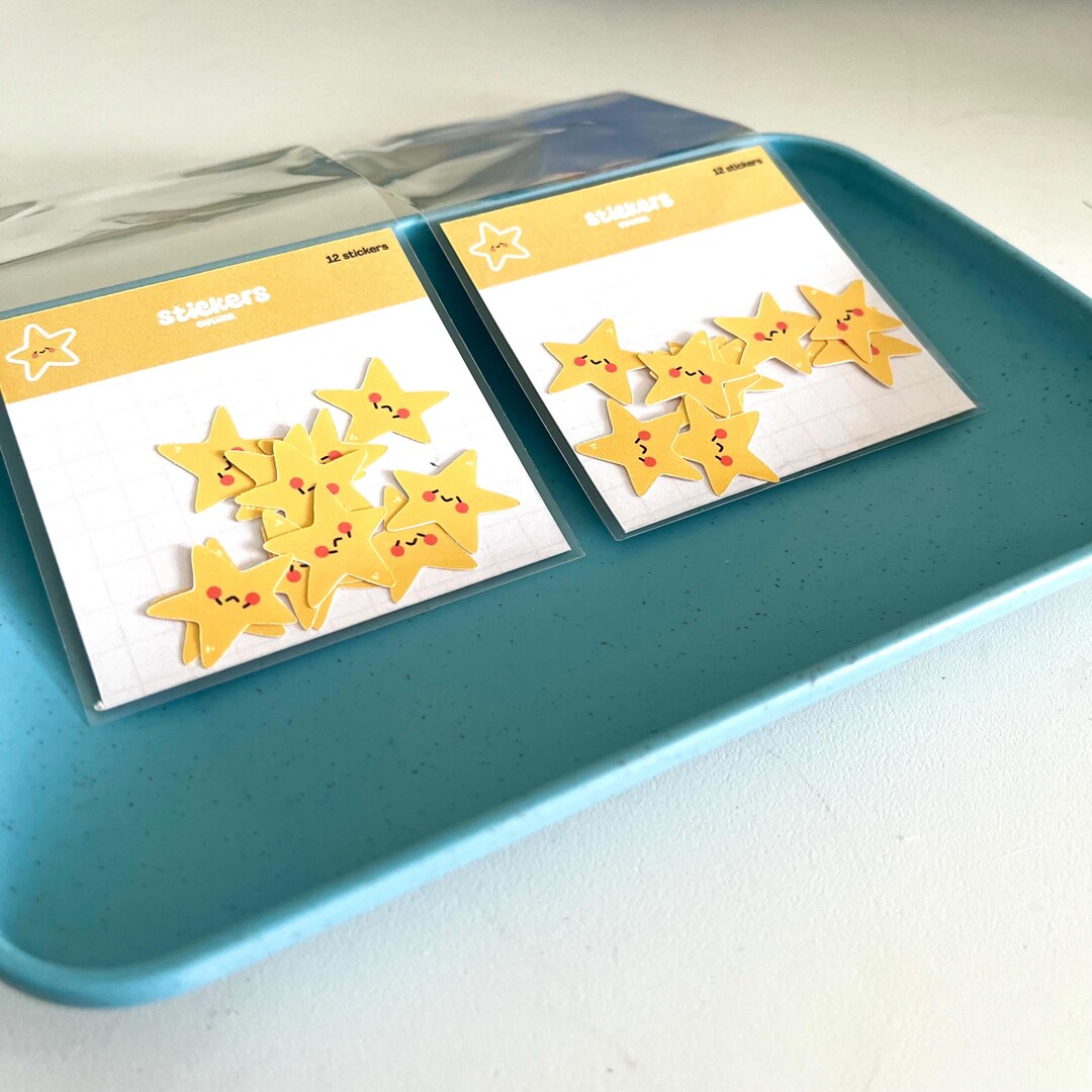 Stationary Pack: Mini Cute Star Sticker Pack, Teacher Stickers, Star ...