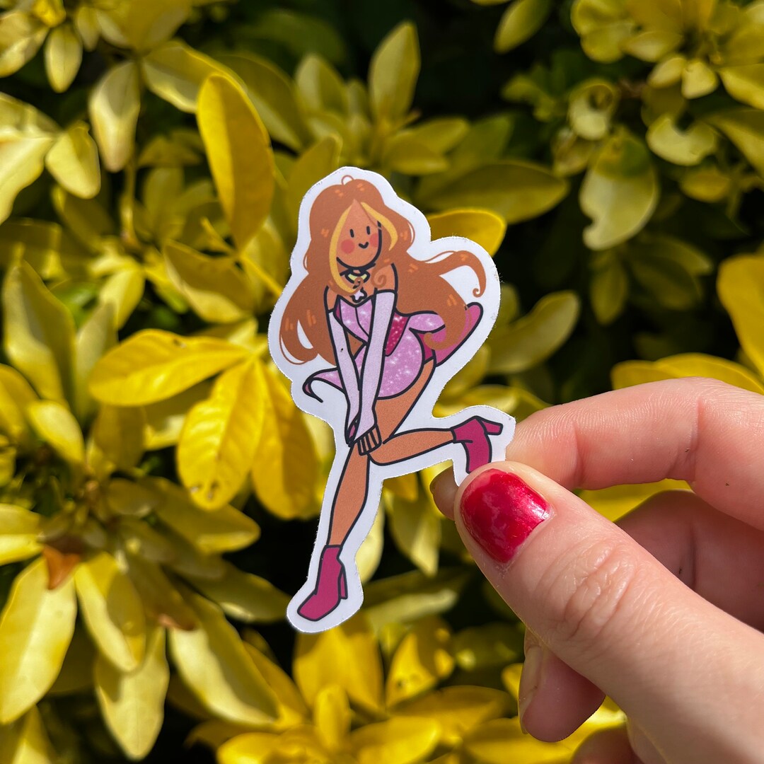 Cute Fairy Cartoon Sticker: Flo Laptop Sticker, Vinyl Sticker - Etsy