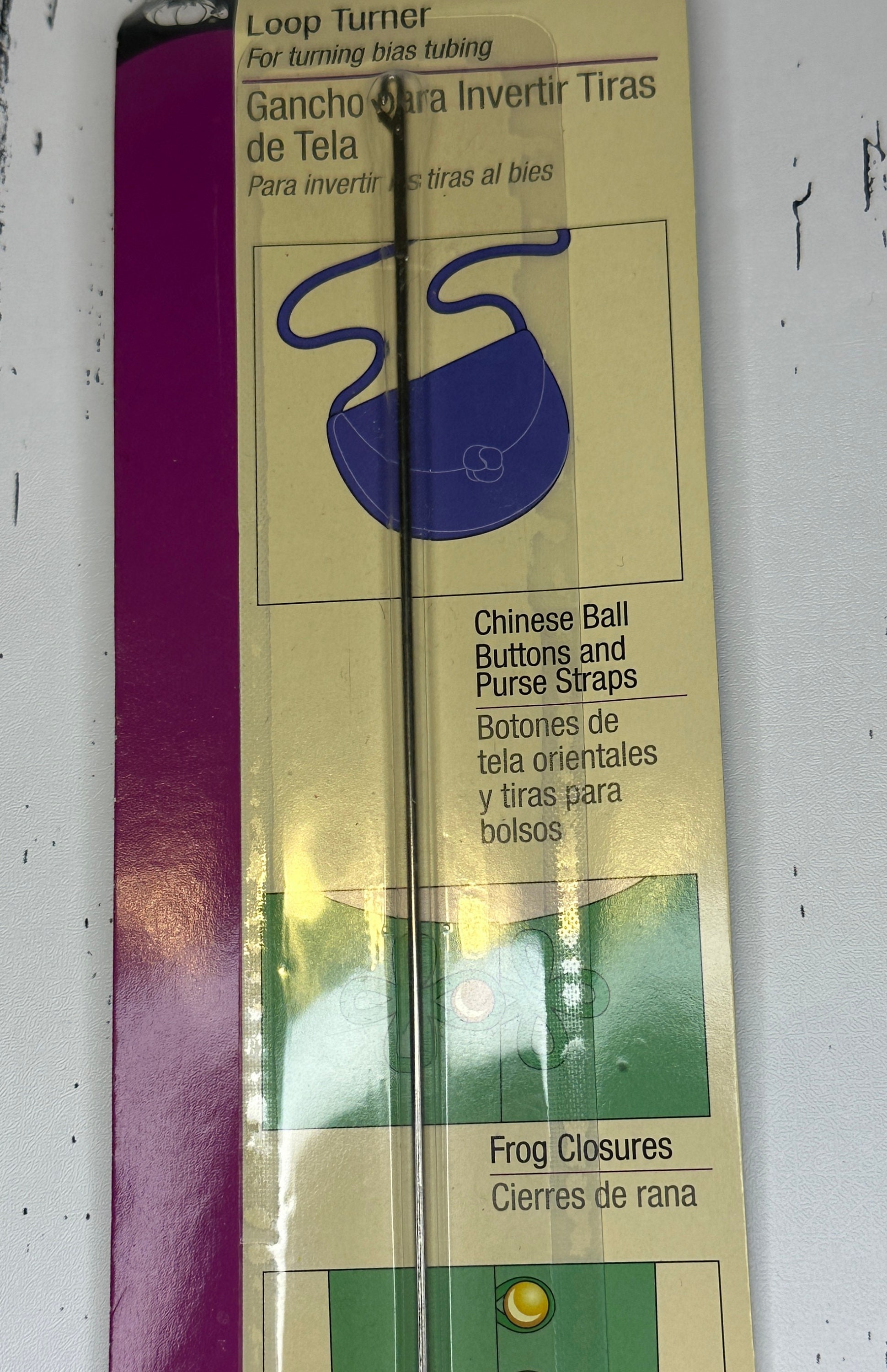 Dritz Loop Turner, 9 1/2" - Turning Bias Tubing, Chinese Ball Buttons ...