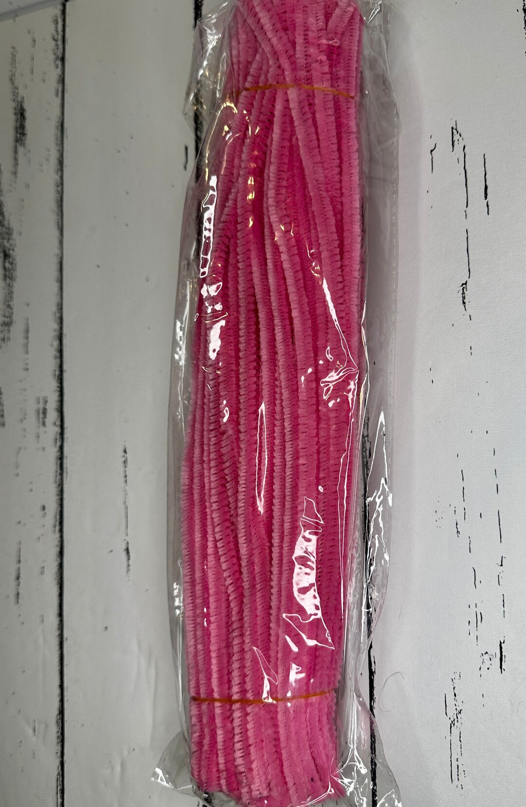 100 PINK Pipe Cleaners / Chenille Stem Solid Color Pipe - Etsy