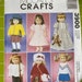New Simplicity 2458 Sewing Pattern for 18 Doll Clothes / Doll Clothing ...
