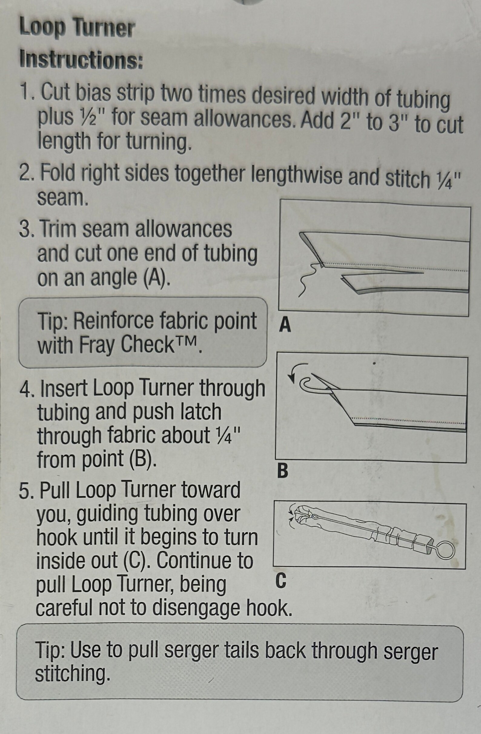 Dritz Loop Turner, 9 1/2" - Turning Bias Tubing, Chinese Ball Buttons ...