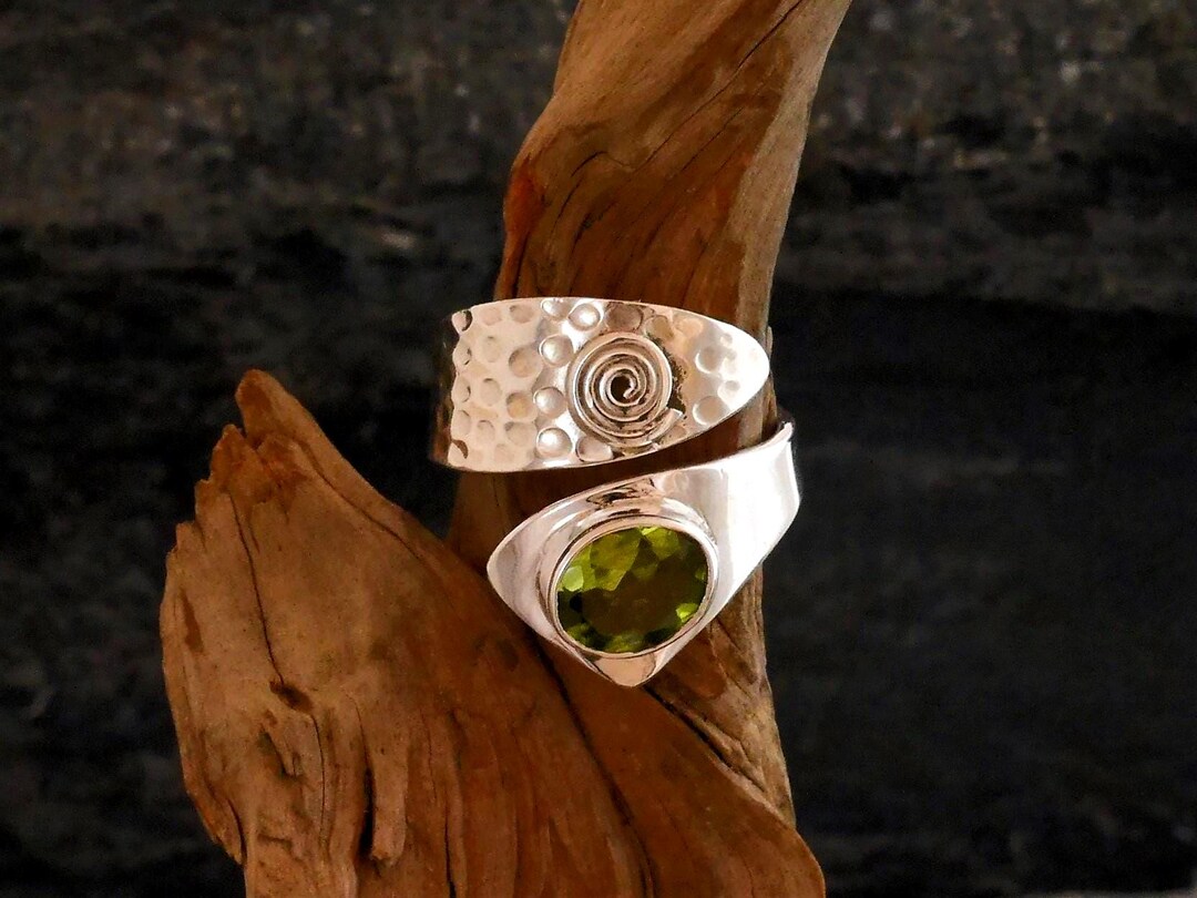 Silberring mit Peridot, Silber 925 - Etsy.de