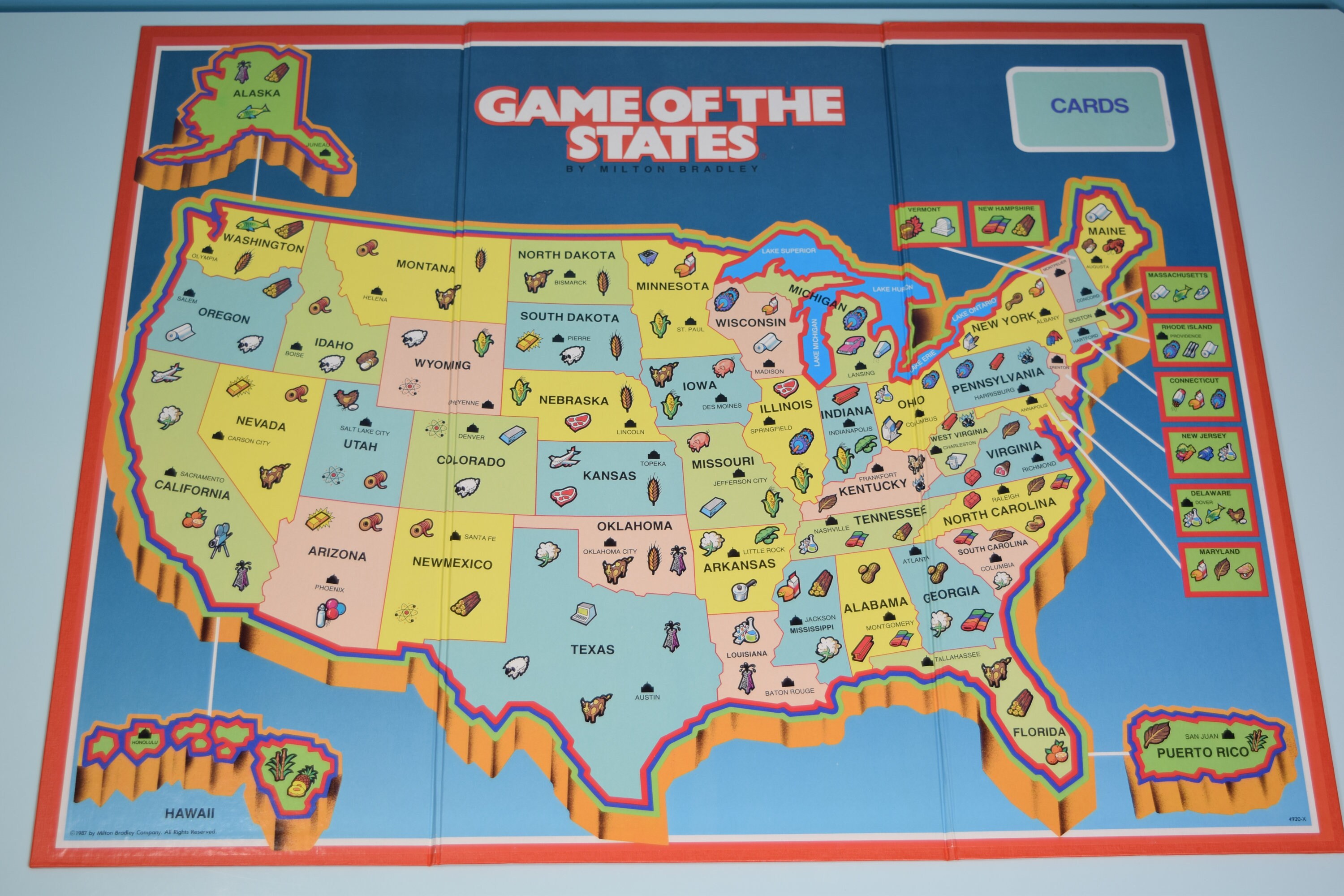 Game of the States Board Game 1987 Edition, Never Played - Etsy