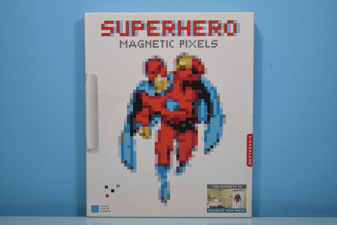 Super Hero Magnetic Pixels Toy - Etsy