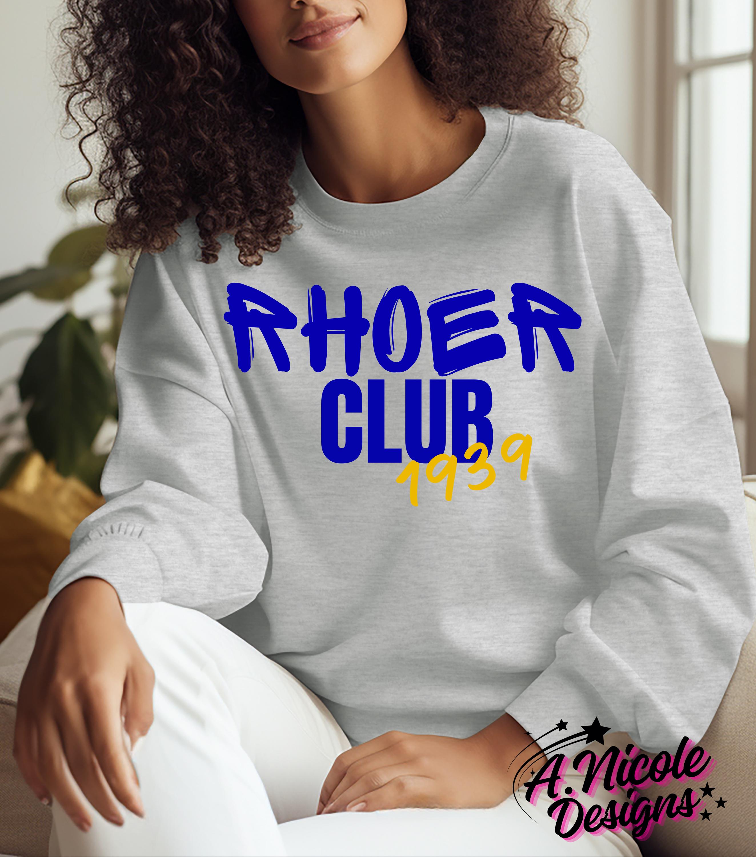 Rhoer Club 1939 Sweatshirt + T-shirt - Etsy
