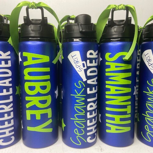 Personalized Cheer Bottle Cheerleader Cheer Water Bottle - Etsy