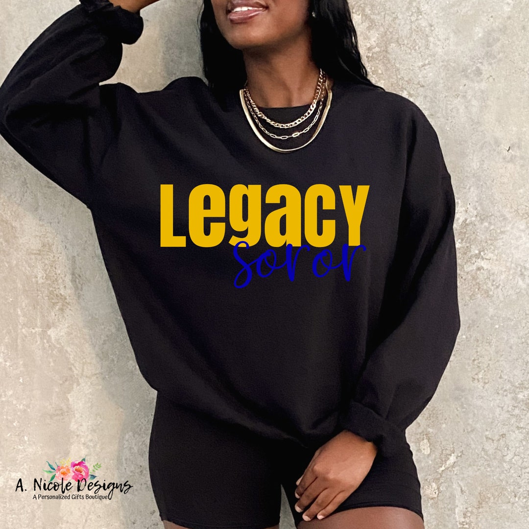 Legacy Soror Crewneck and T-shirt Sorority Girl Sigma - Etsy