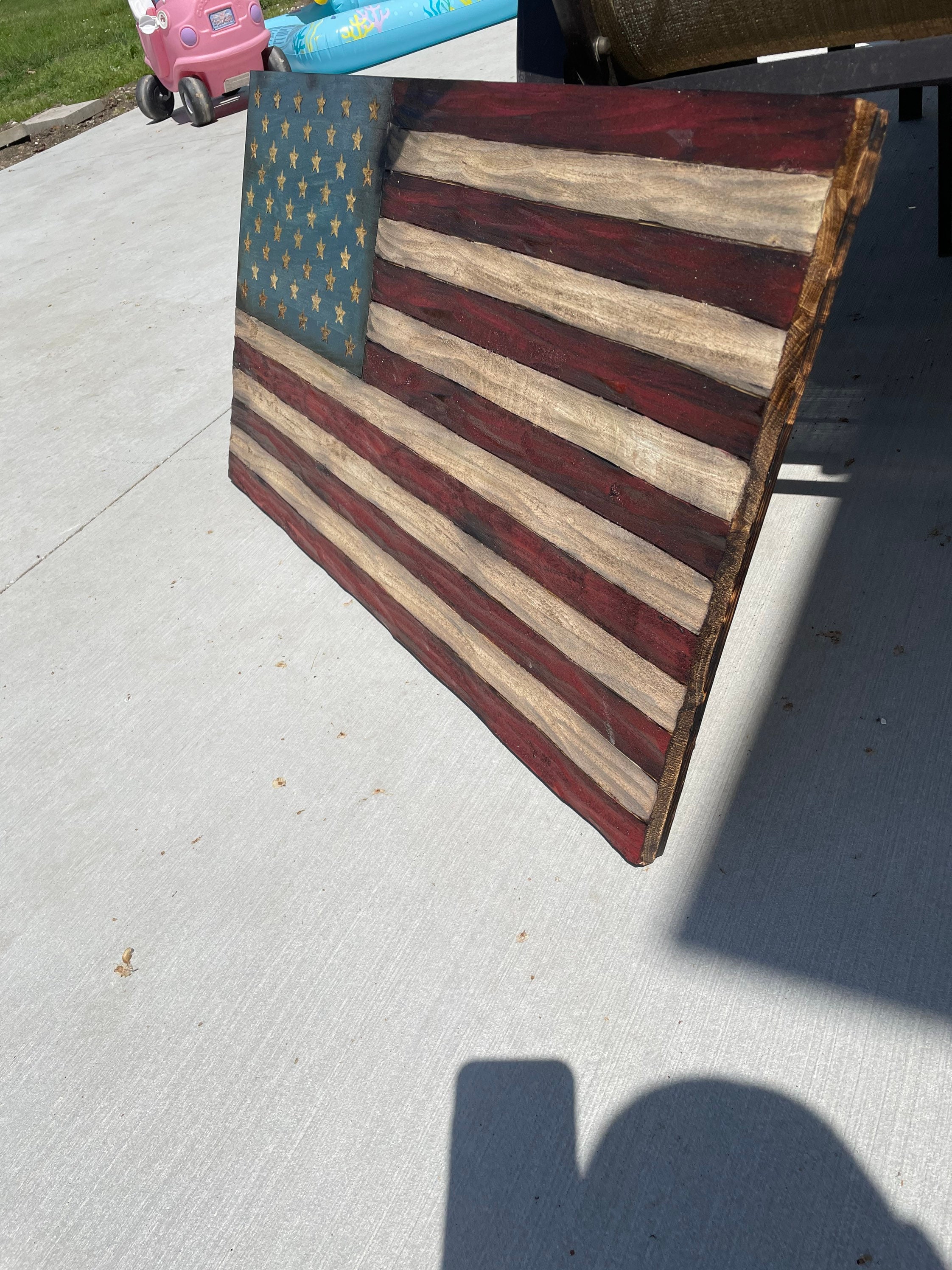 American Wood Flag - Etsy