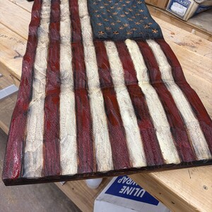 Textured Wood Wavy Flag - Large - Etsy