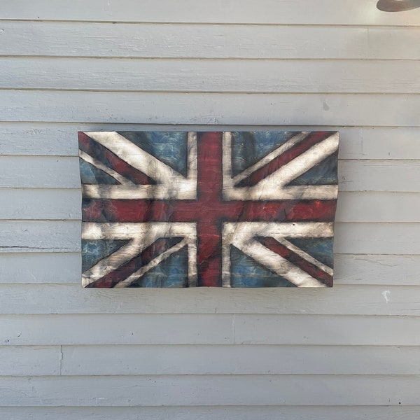 Union Jack Wood Sign - Etsy