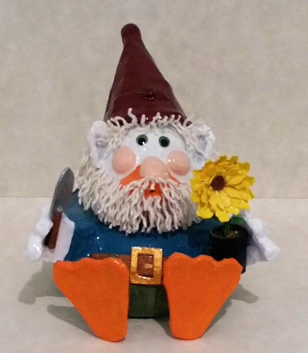 Handcrafted Garden Gnome Rubber Duck: OOAK Collectible Art Troll Fairy ...