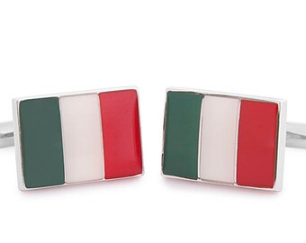Italian Flag Cufflinks - Etsy