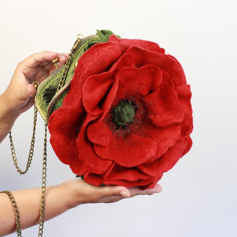 Poppy and Peonies Bags - Etsy Canada