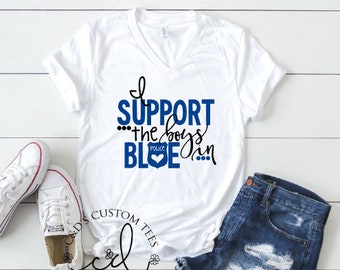 I Support the Blue Shirt - Etsy