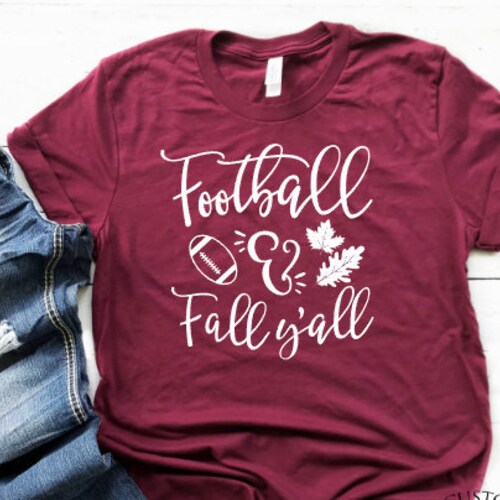 Football and Fall Y'all Shirt Football Shirt Fall | Etsy