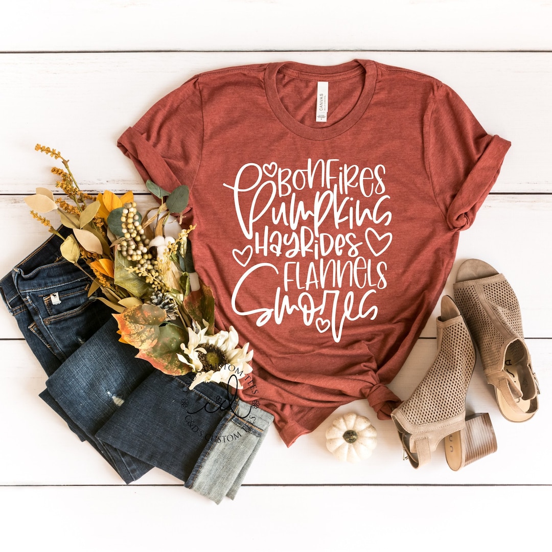 Fall Shirts - Fall Words Shirt - Thanksgiving Tee - Cute Fall Shirts ...