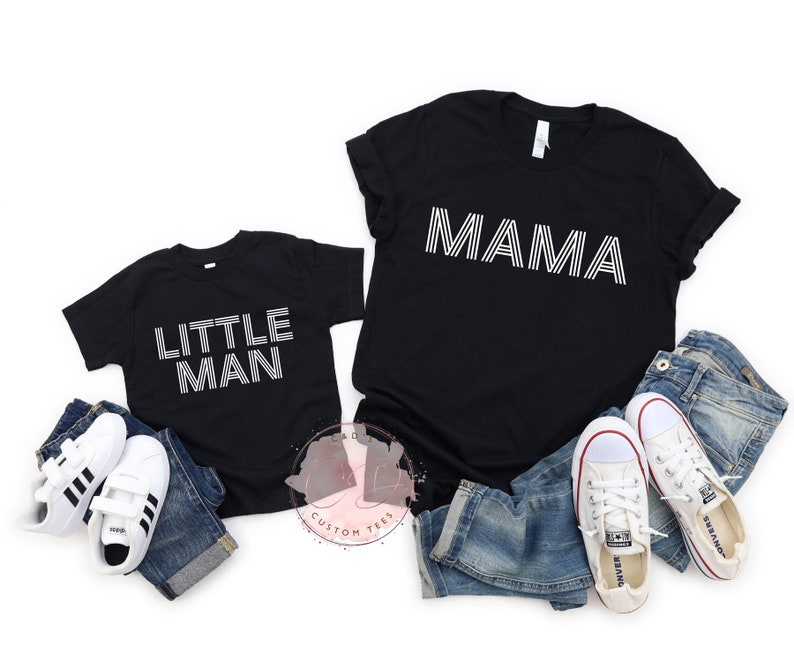 Mama and Little Man Shirts Mommy and Me Tees Mothers Day - Etsy
