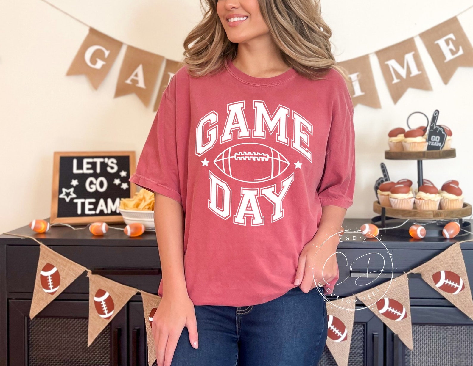 Football Shirt - Football Tees - Football Comfort Color Shirts ...