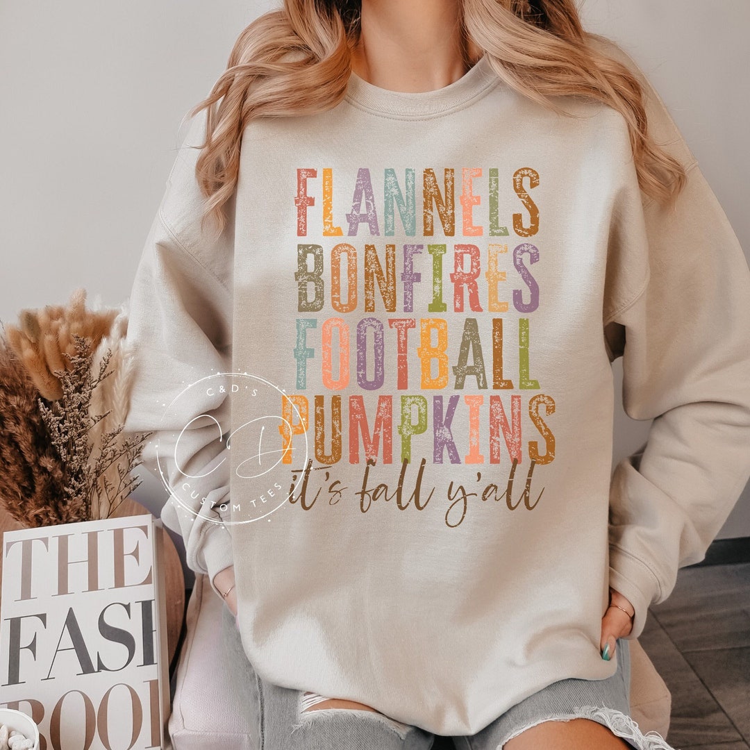 It's Fall Yall Sweatshirts - Fall Pullover Shirts - Women's Sweatshirts ...
