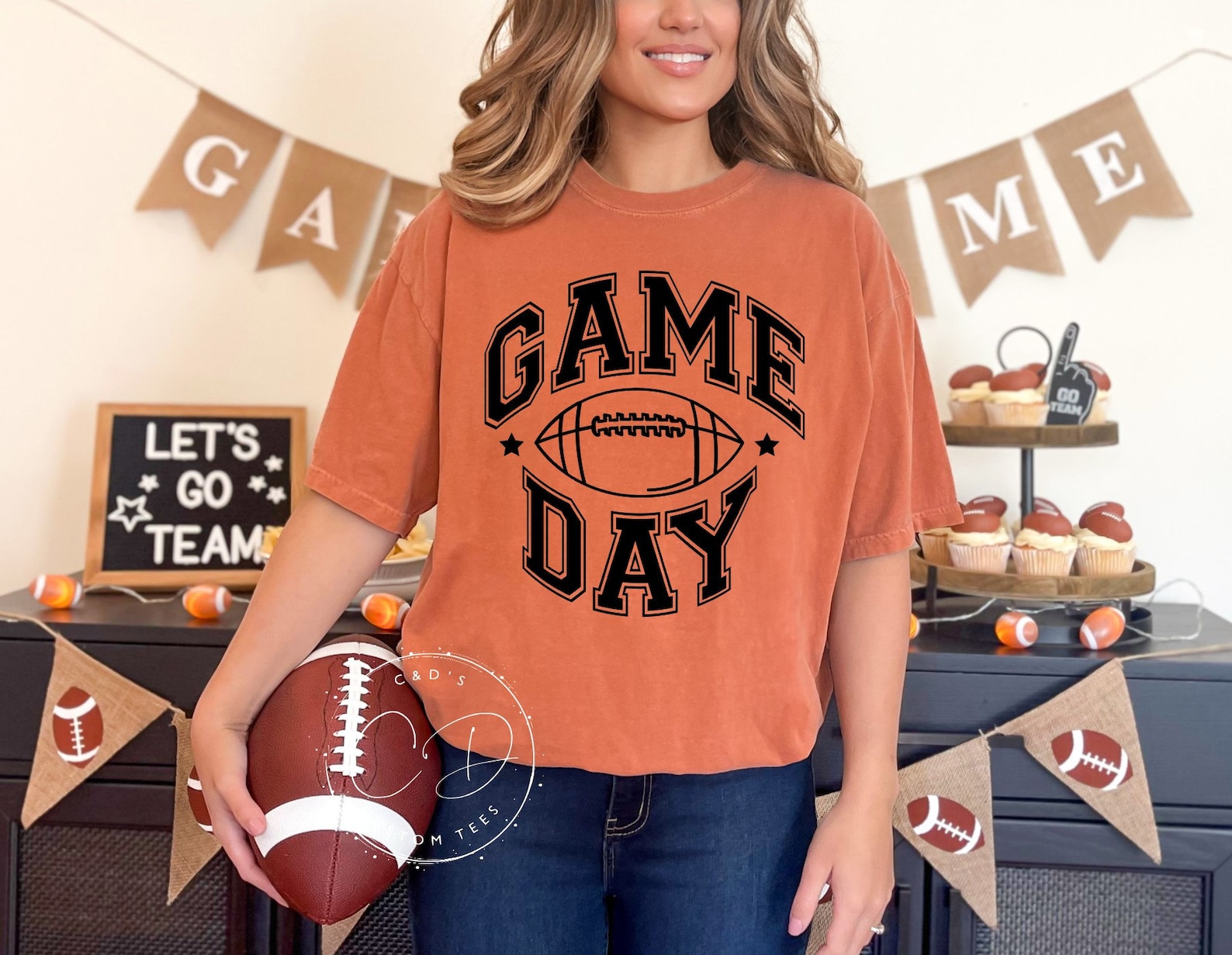 Football Shirt - Football Tees - Football Comfort Color Shirts ...