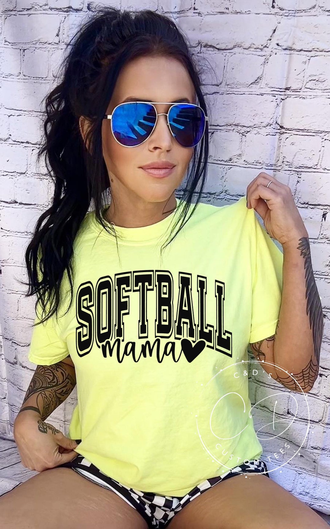 Softball Mama Comfort Color Shirt - Softball Shirts for Women- Softball ...