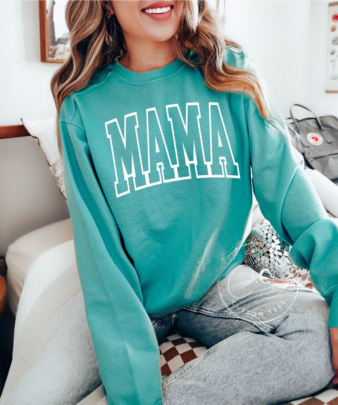 Mama Sweatshirt - Mom Comfort Color Sweatshirt - Women's Sweatshirts ...