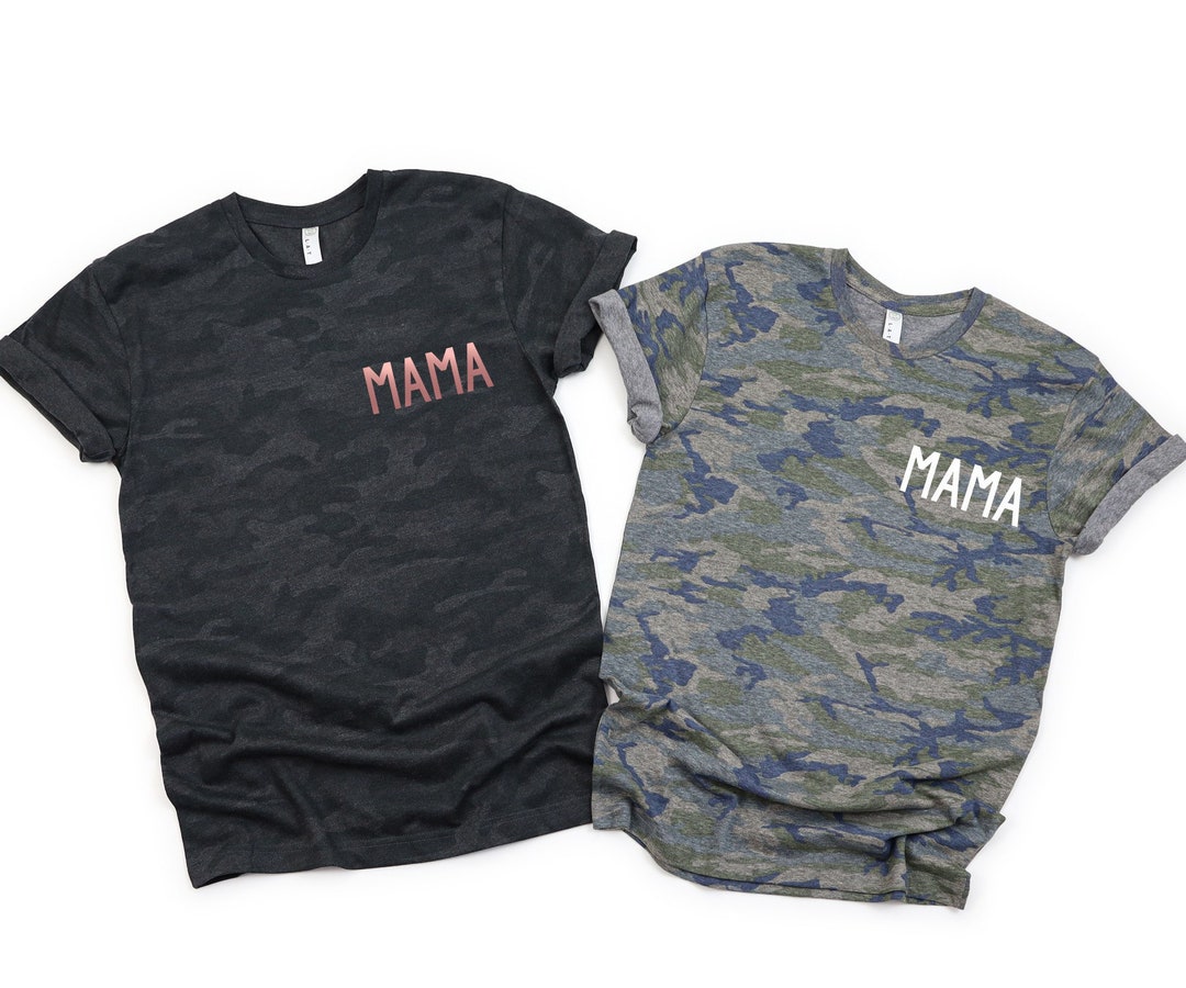 Mama Shirt - Mama Pocket Tee - Camo Mama Shirts - Motherhood Shirts ...