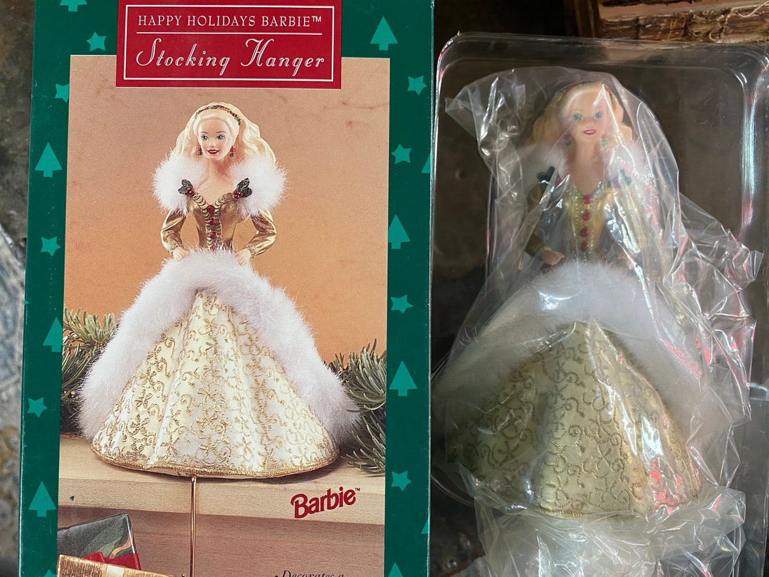 Happy Holidays Barbie Stocking Hanger for Holiday Stocking for ...