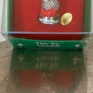 Enesco Tiny Toy Thimble Ornament Mouse 1986 - Etsy