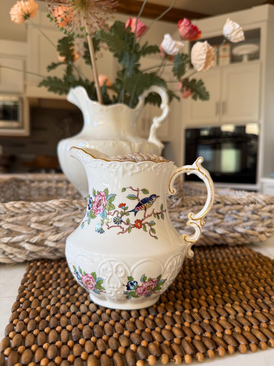Vintage Aynsley England Fine English Bone China Pitcher Reproduction ...