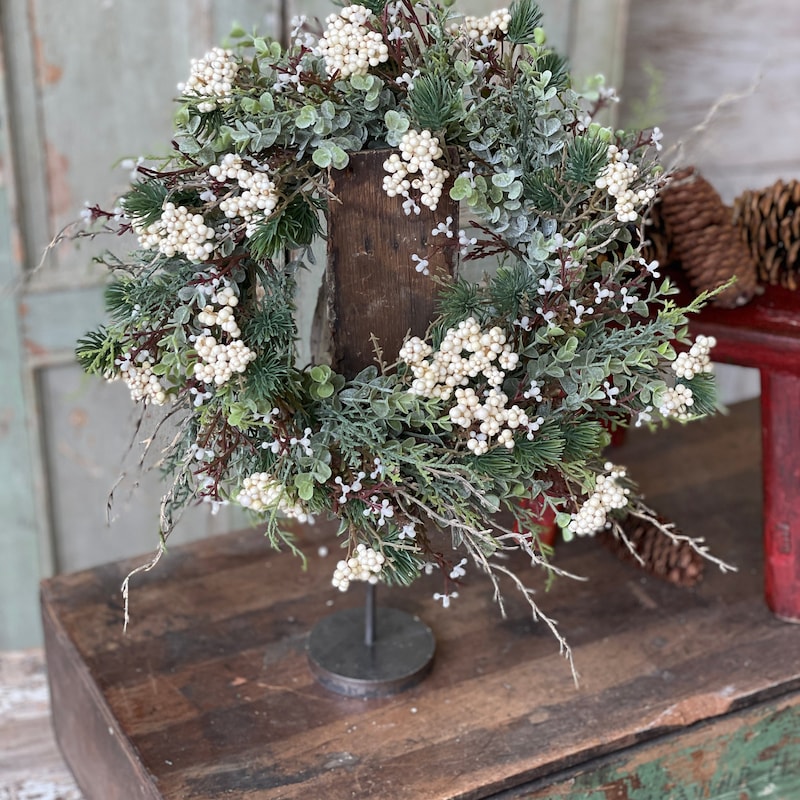 Large Winter Candle Ring - Etsy