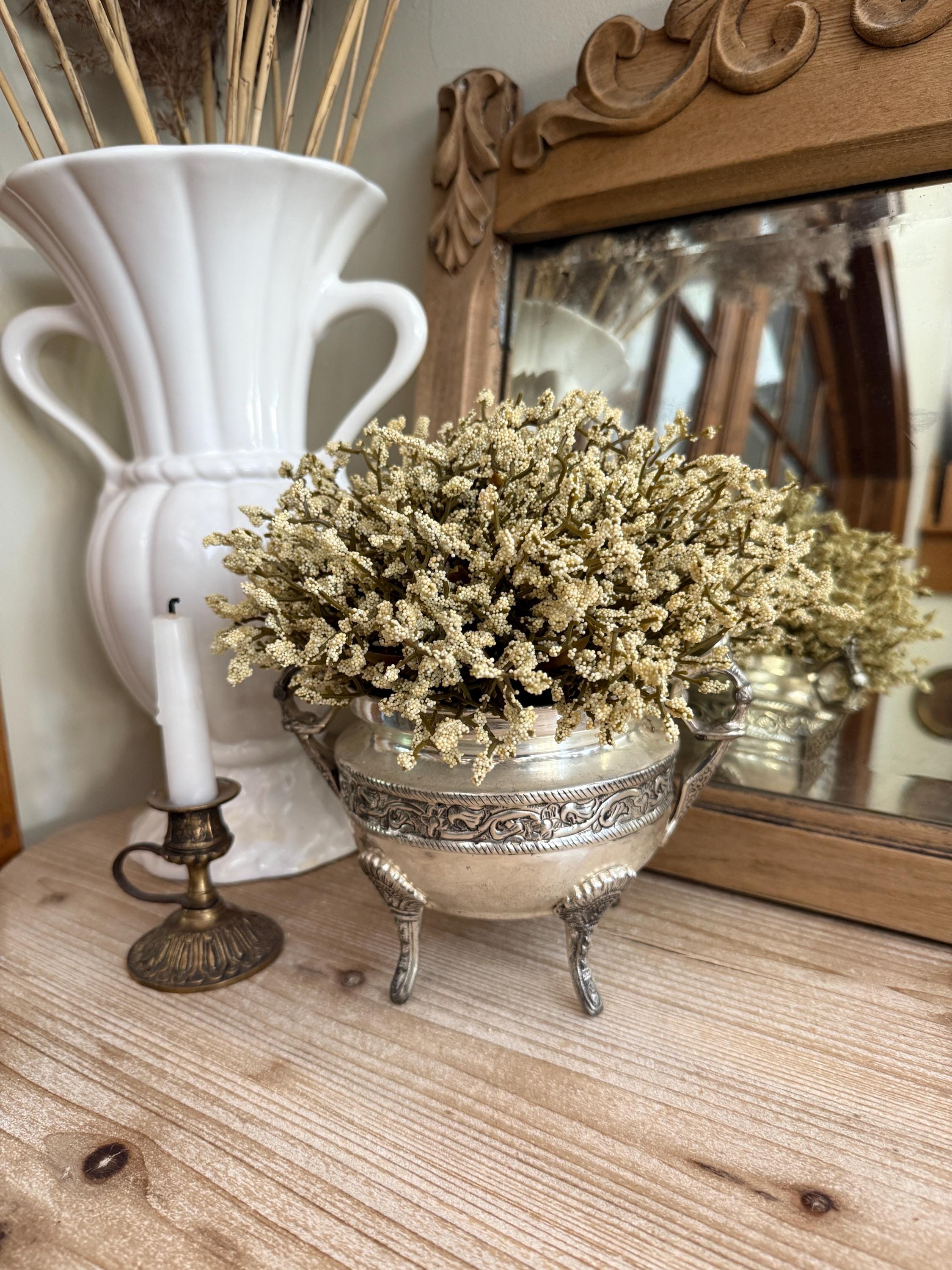Fall Array Cream Half Sphere Faux Greenery Floral for Arrangements ...