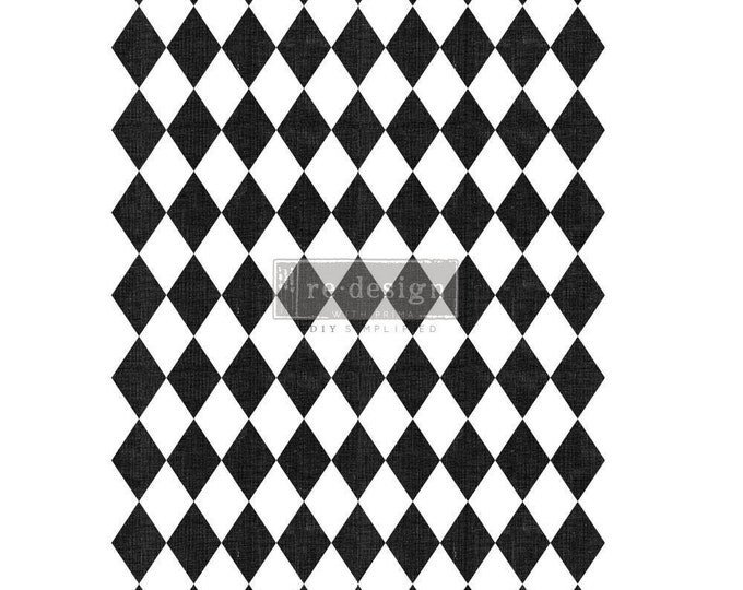 HARLEQUIN Decor Transfer Redesign by Prima Rub on Transfer - Etsy