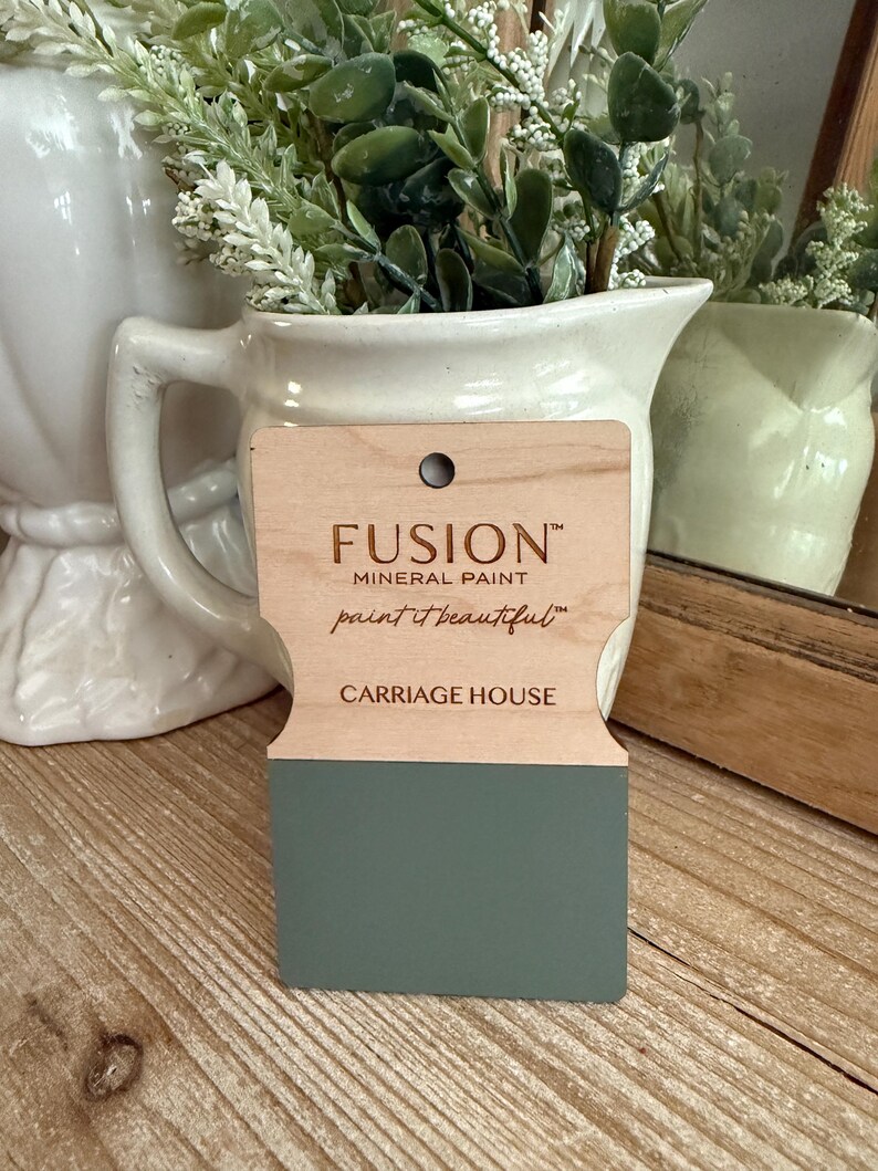 Carriage House Fusion Mineral Paint Sample Board Painted Wood Block ...