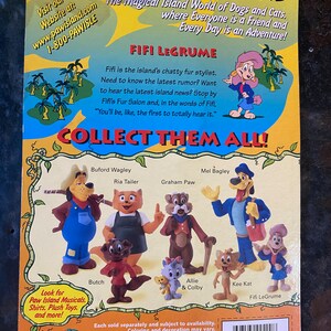 Vintage Paw Island Pals Fifi Legrume 1999 Collectible New in the ...