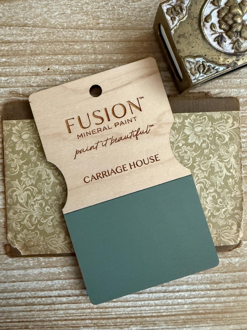 Carriage House Fusion Mineral Paint Sample Board Painted Wood Block ...