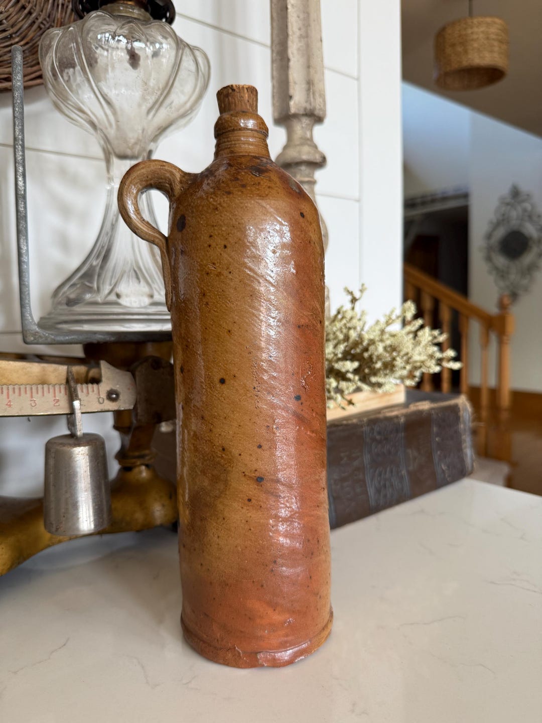 Antique German Salt Glaze Stoneware Mineral Water Jug Great for Home ...