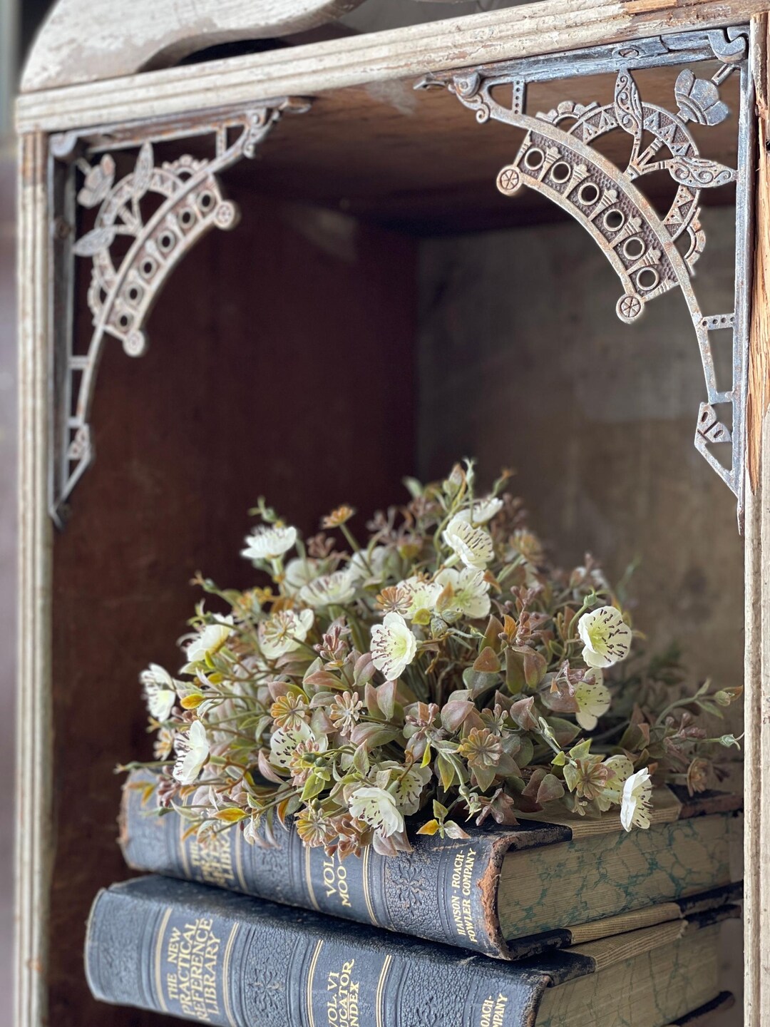 Julep Blooms Cream Half Sphere Faux Greenery Floral for Arrangements ...
