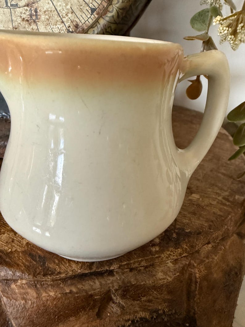 Vintage Shenango China Tan and White Creamer Hotel Restaurant Style ...