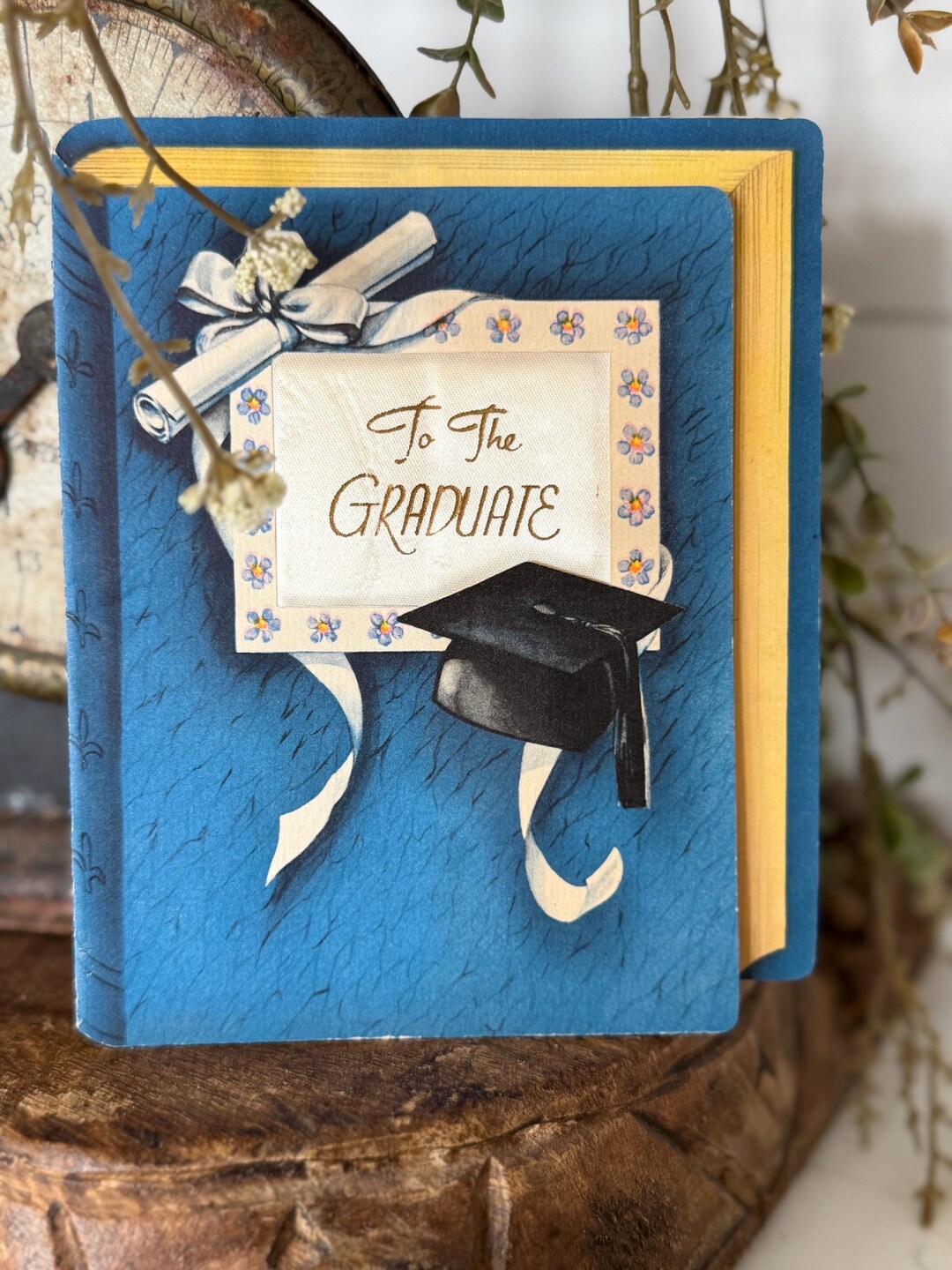 Vintage Graduation Card Great for Junk Journaling Ephemera Scrapbooking ...